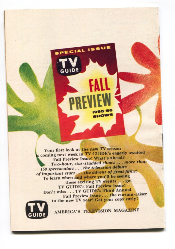 TV Guide September 17, 1955-MILTON BERLE, ESTER WILLIAMS cover-no label ...