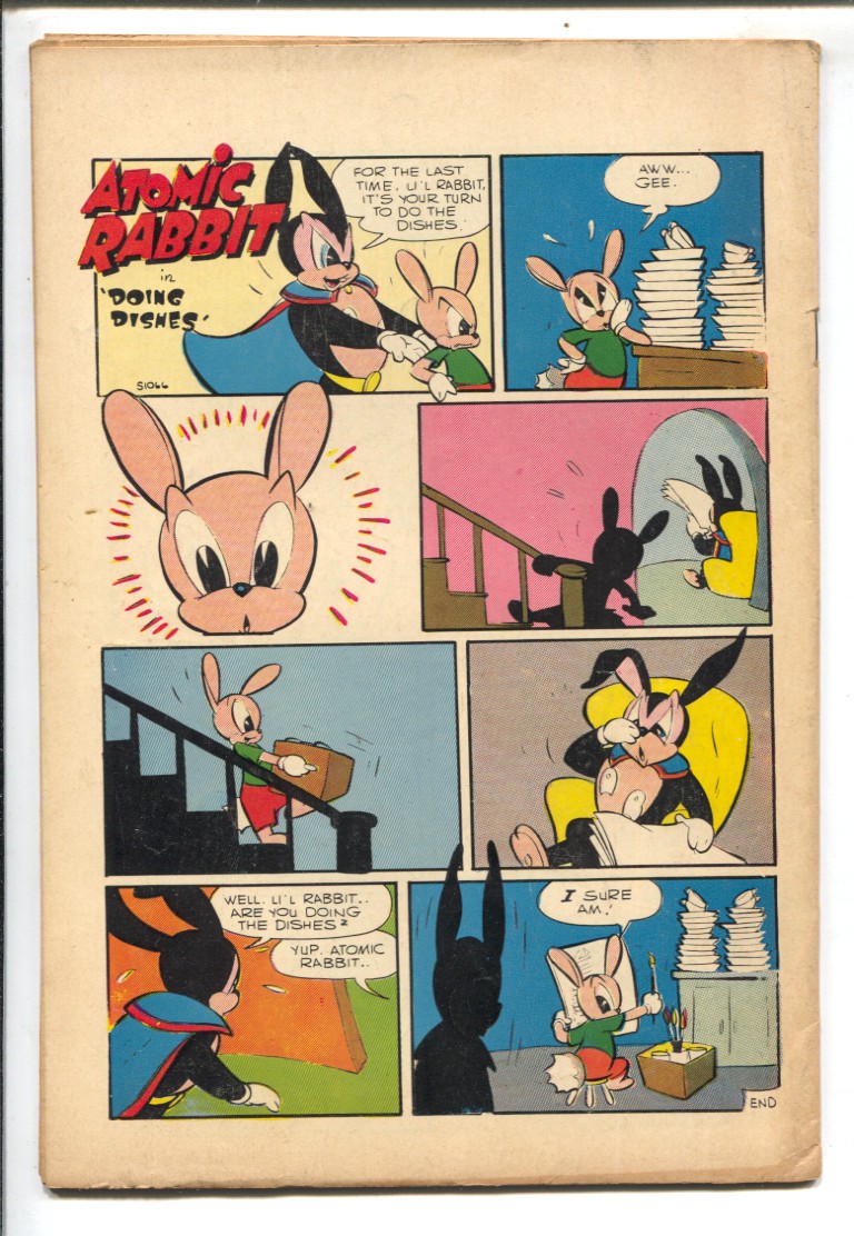 Atomic Rabbit #5 1956-Charlton-Al Fago art-super hero funny animals-VF ...