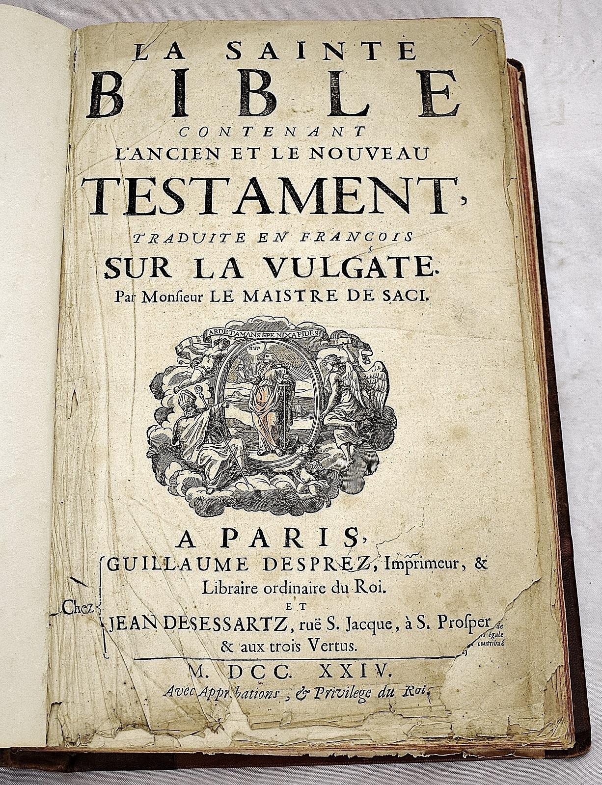 La Sainte Bible, contenant l'Ancien et le Nouveau Testament by Traduite ...