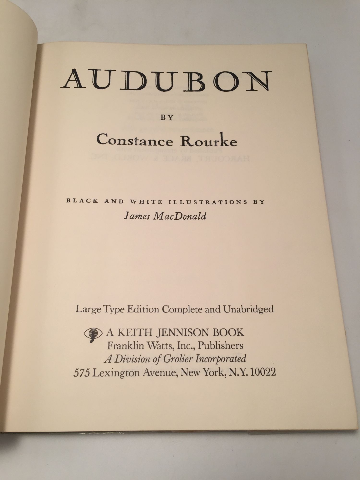 Audubon by Constance Rourke: Ex-Library Hardcover (1964) | Shadyside Books