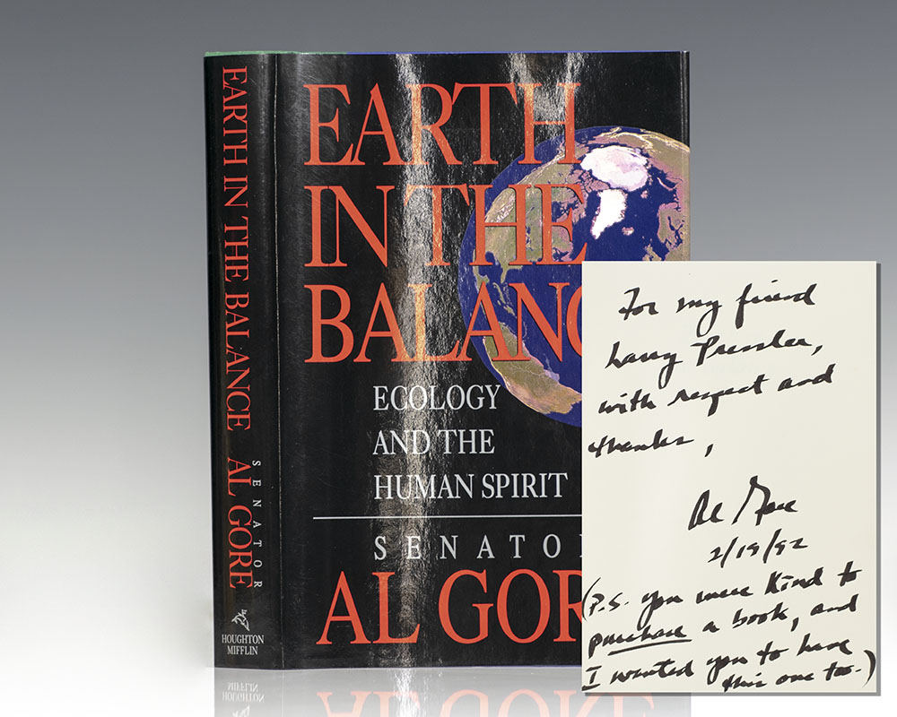 Earth in the Balance: Ecology and the Human Spirit. by Gore, Al: (1992 ...