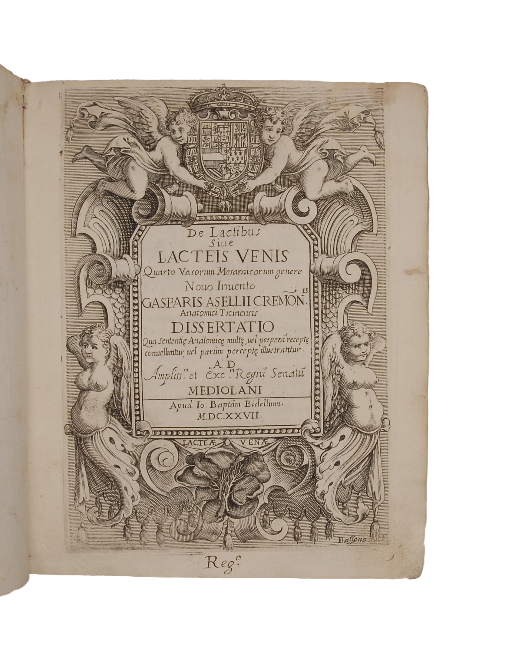 De lactibus sive lacteis venis by ASELLI, Gaspare: Near Fine Hardcover ...