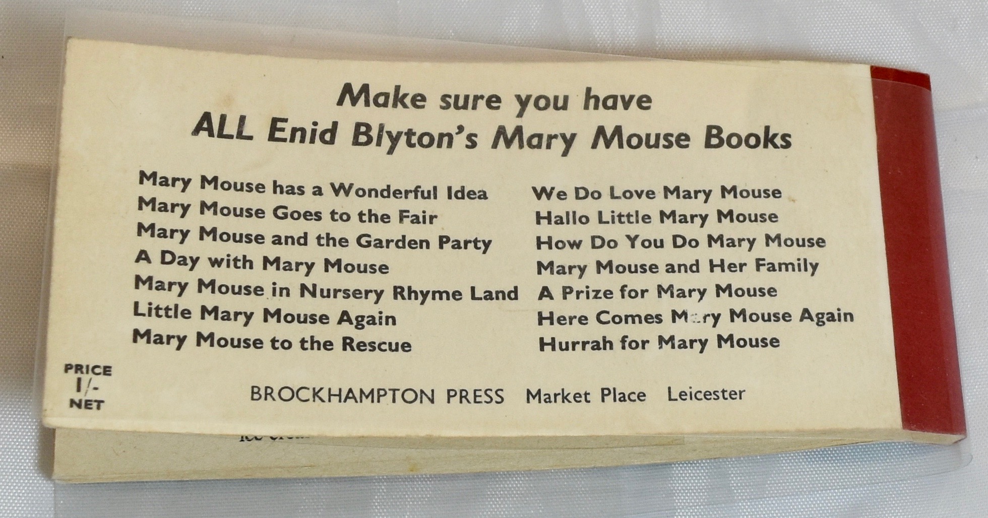 A Prize for Mary Mouse by Blyton Enid: Near Fine Soft cover | Libris Books