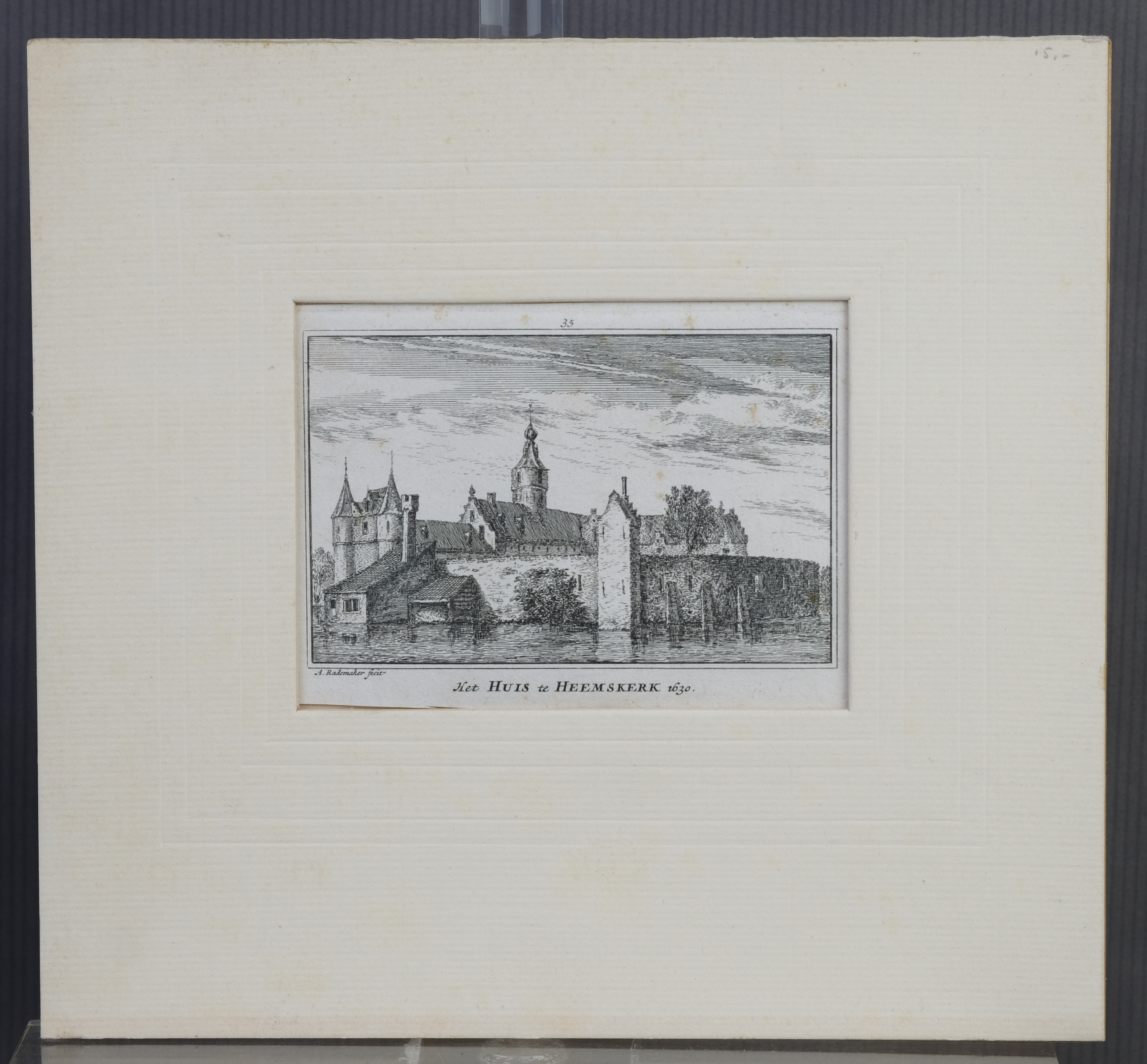Abraham Rademaker (1675-1735) grabado Paisaje Holanda Het Huis te ...