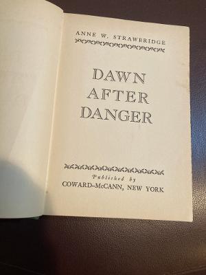 Dawn after Danger by Anne Strawbridge: Very Good Cloth Bound (1934) 1st ...