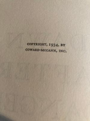 Dawn after Danger by Anne Strawbridge: Very Good Cloth Bound (1934) 1st ...