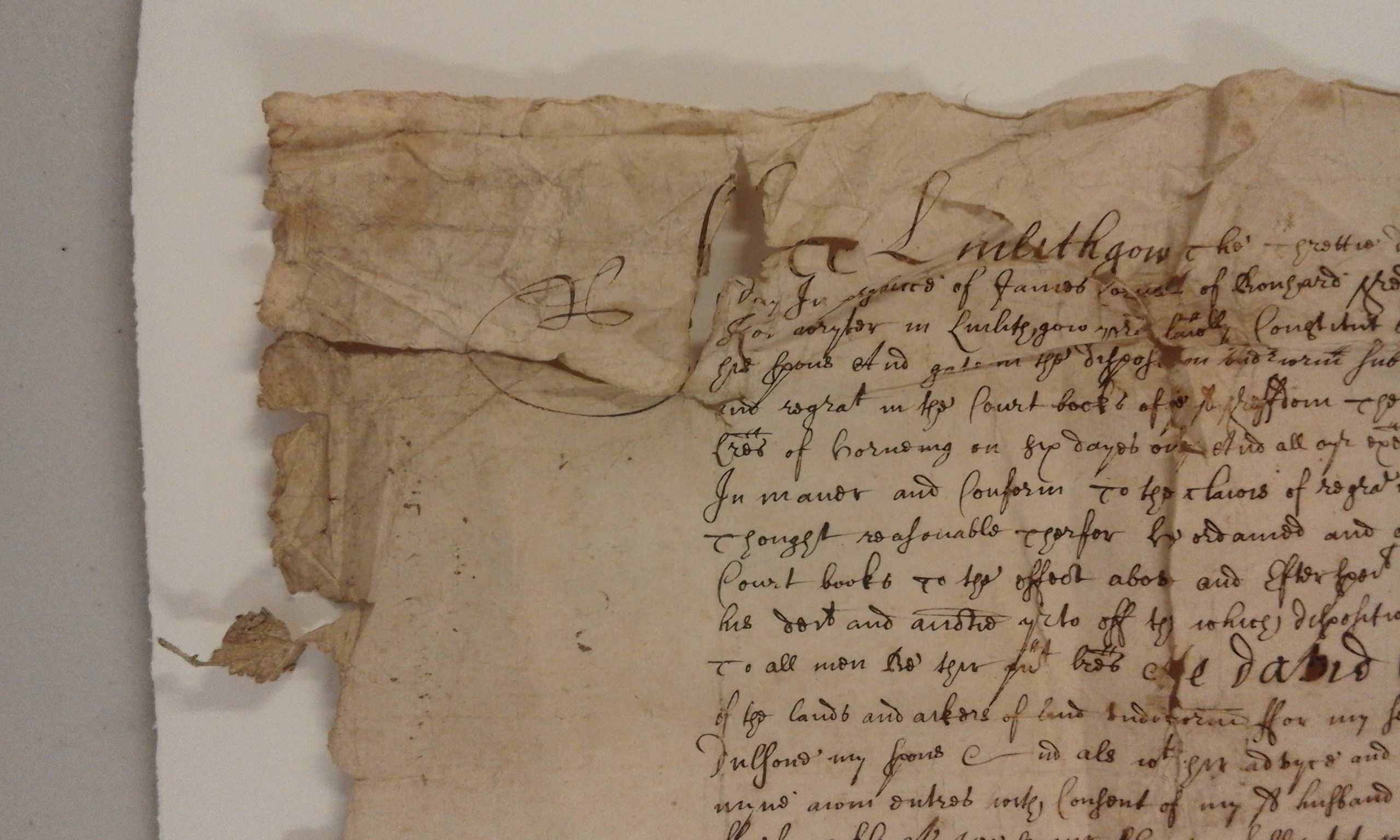 1670 large hand written letter, Scotland. Complete & dated. by Thomas ...