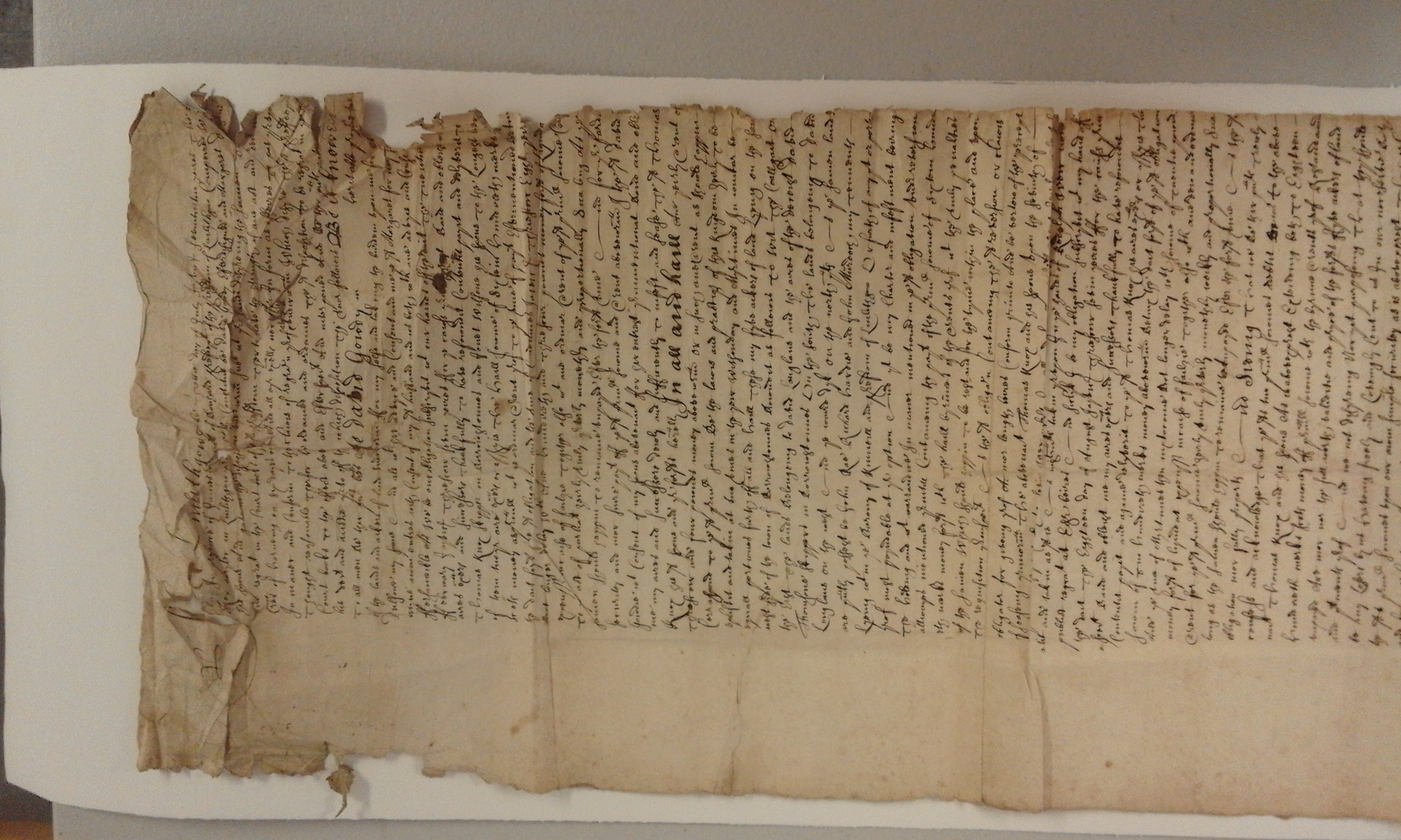 1670 large hand written letter, Scotland. Complete & dated. by Thomas ...