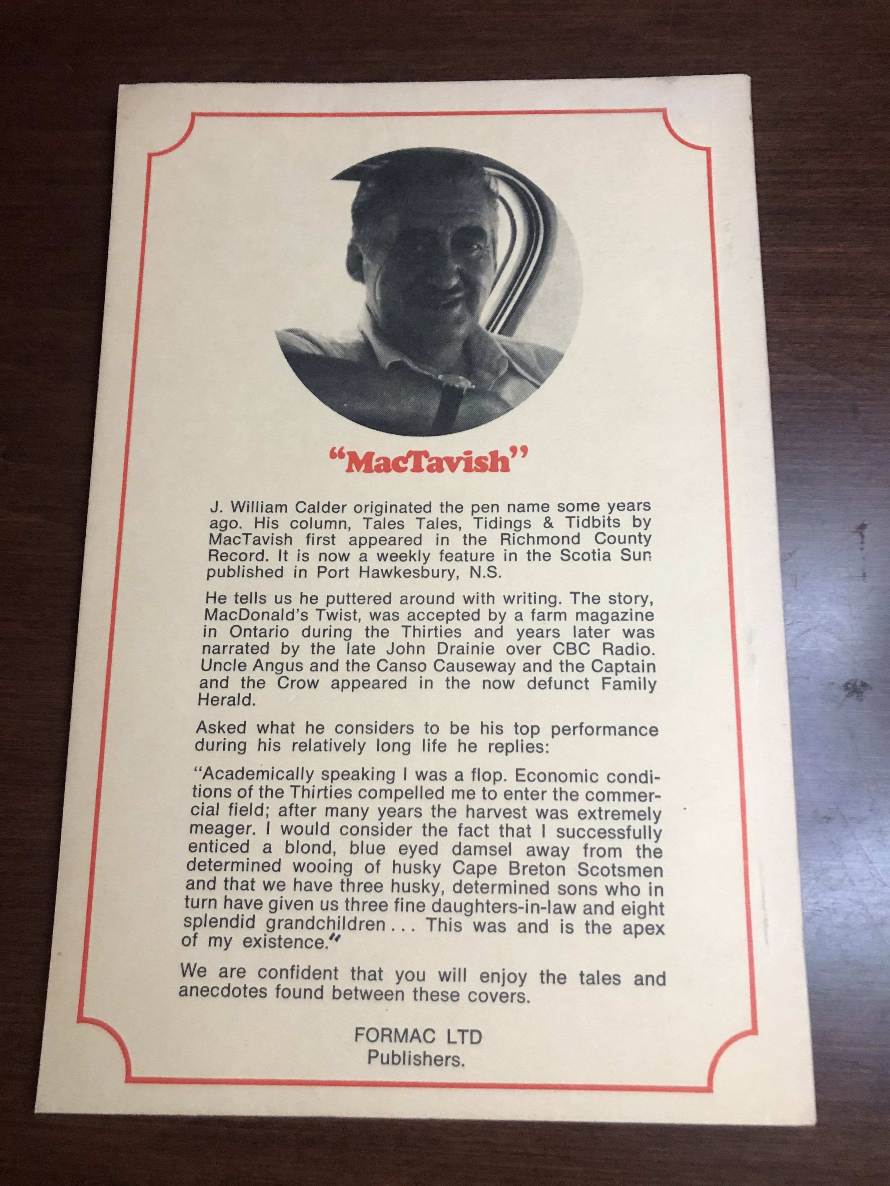 UNCLE ANGUS AND THE CANSO CAUSEWAY and other Cape Breton stories by ...