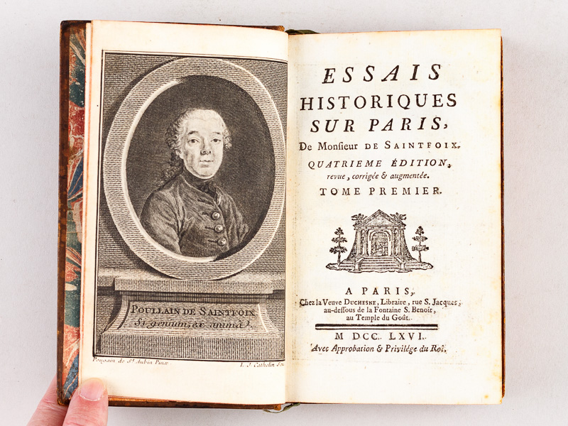 Essais historiques sur Paris (7 Tomes - Complet) by SAINTFOIX, M. de ...