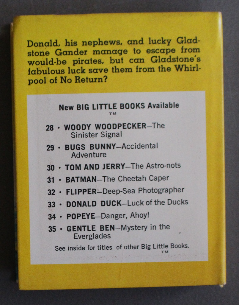 DONALD DUCK, LUCK OF THE DUCKS; Walt Disney (1969; Hardcover BIG LITTLE ...