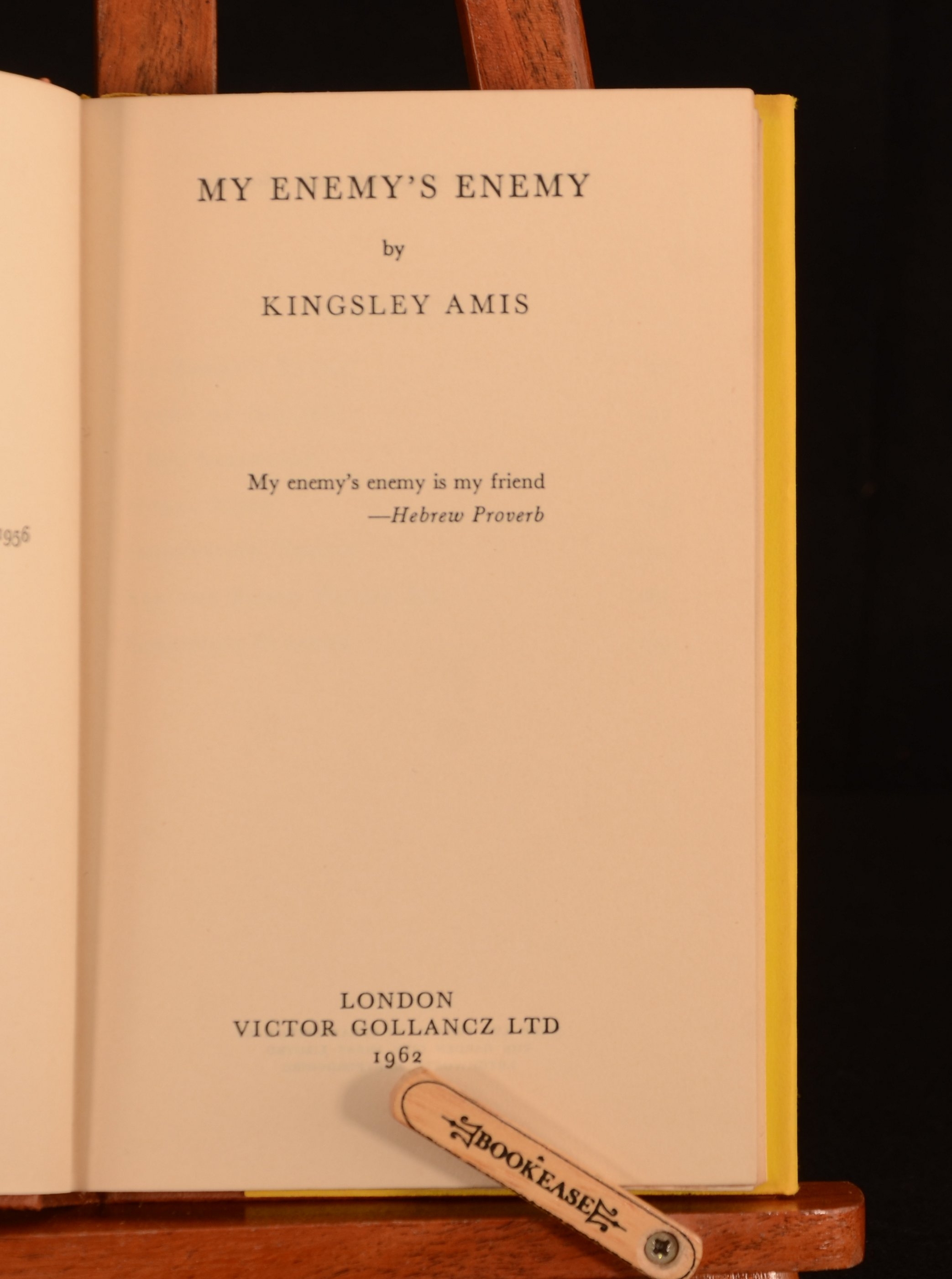 My Enemy's Enemy by Kingsley Amis: Near Fine Cloth (1962) First edition ...