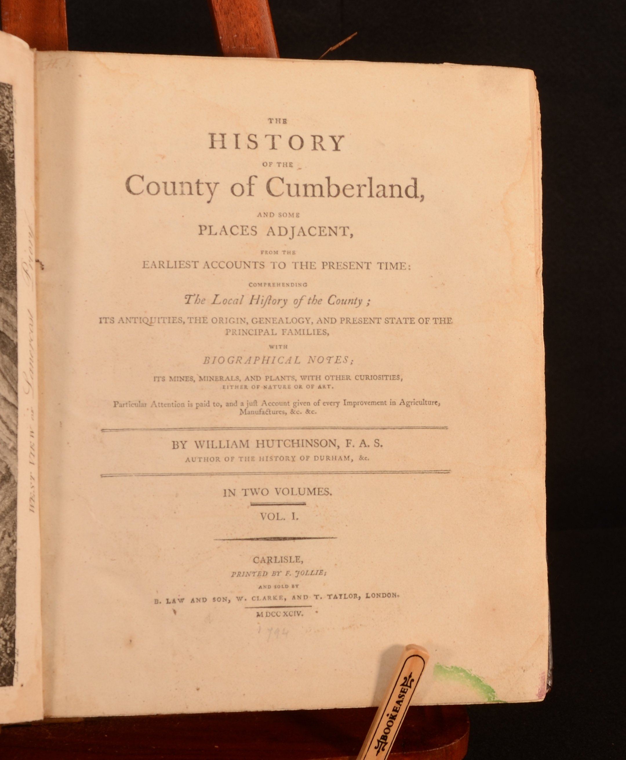 The History of the County of Cumberland And Some Places Adjacent, from ...