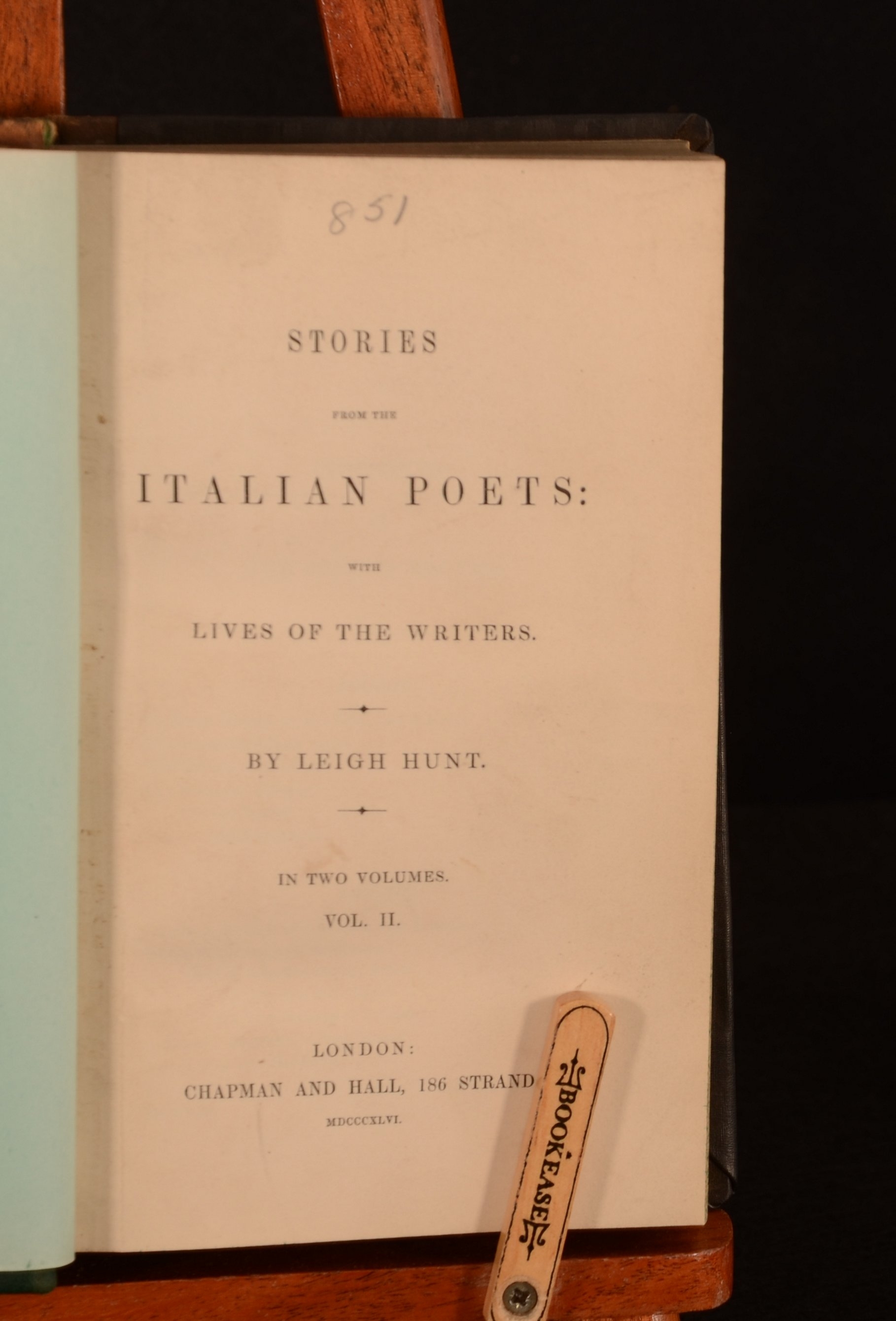 Stories From The Italian Poets: With Lives Of The Writers by Leigh Hunt ...