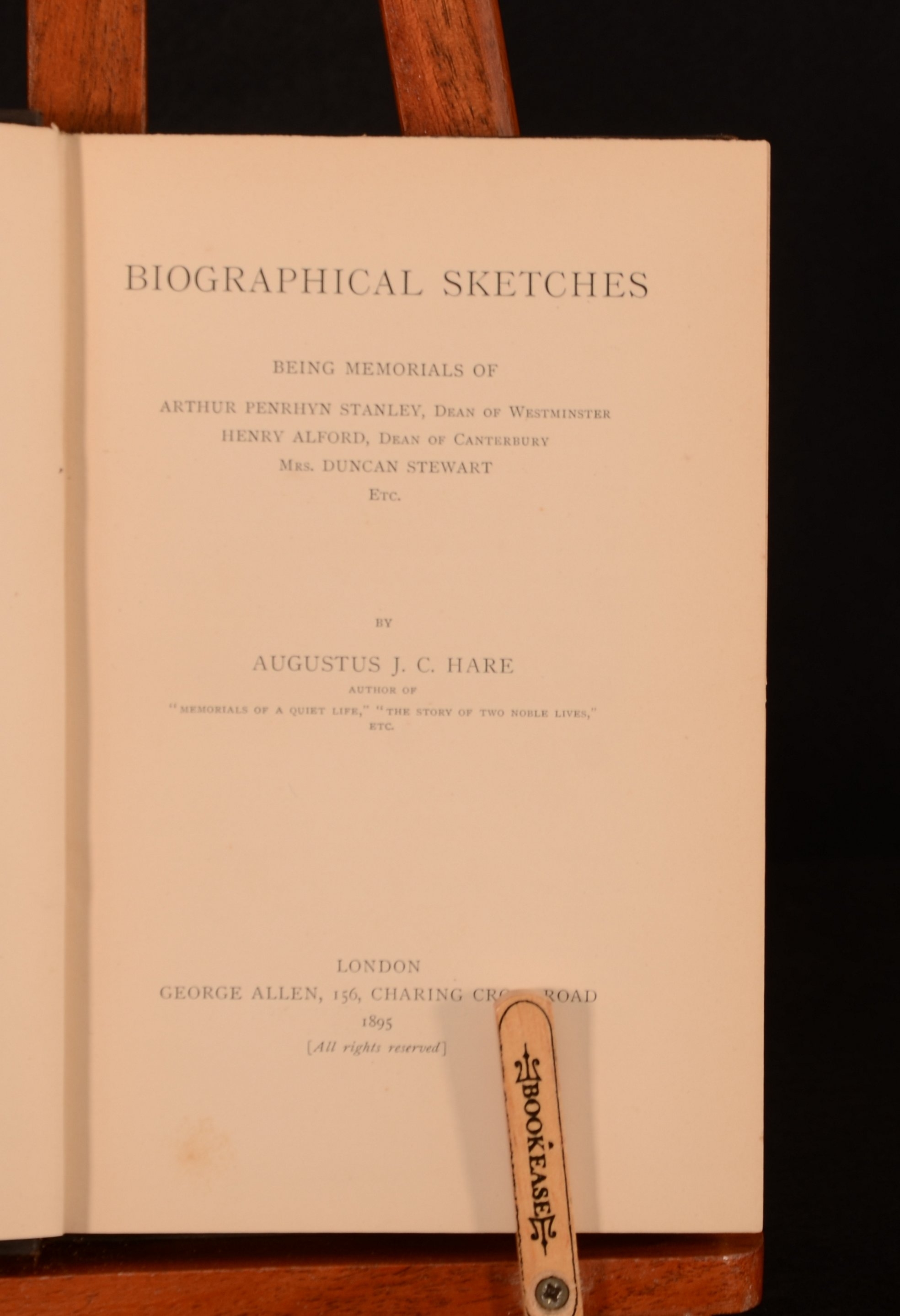 Biographical Sketches Being Memorials of Arthur Penrhyn Stanley, Dean ...