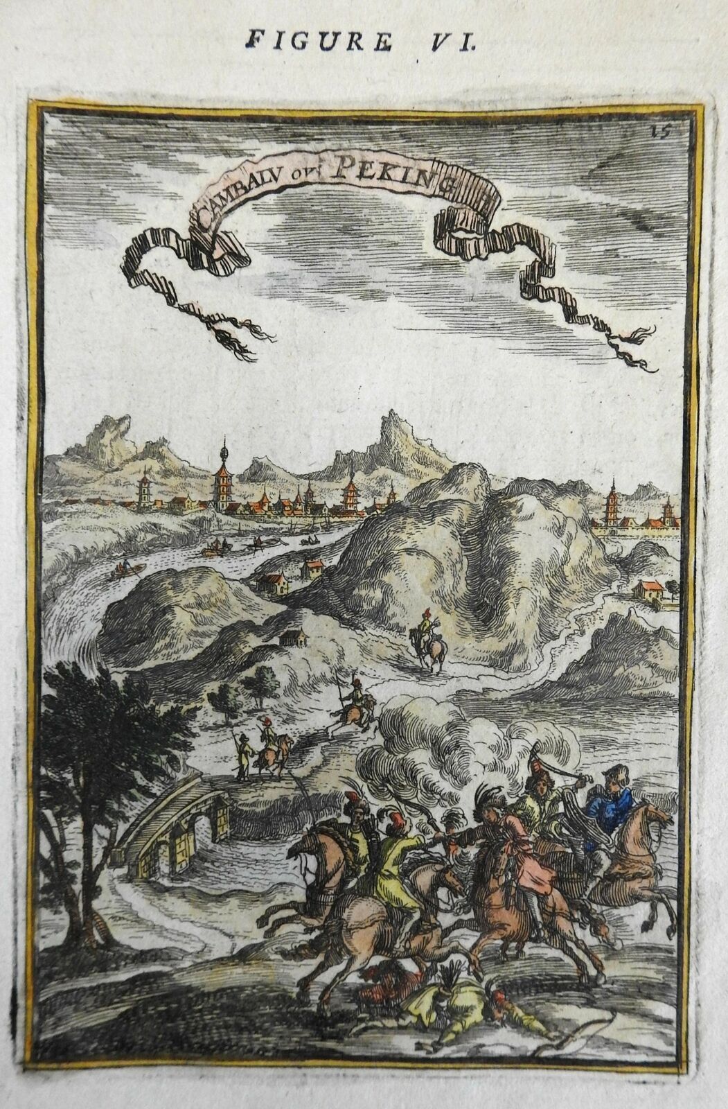 Beijing Peking Cambulac Qing Empire China Bird's Eye View 1683 Mallet ...