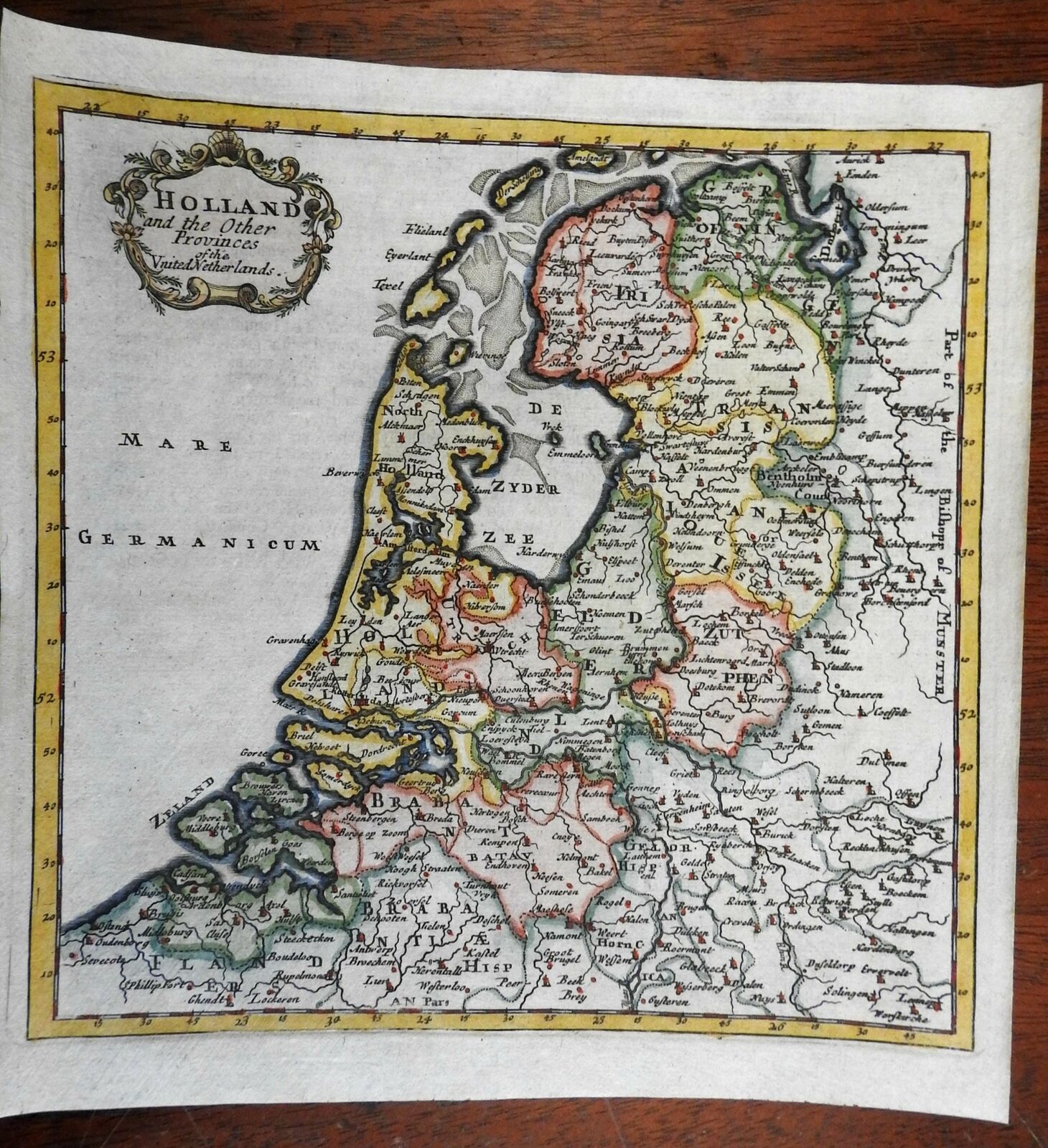 United Provinces Netherlands Holland Zealand Friesland Utrecht 1700 ...