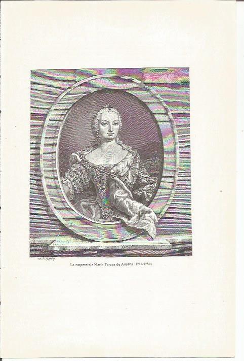 LAMINA 23779: La emperatriz Maria Teresa de Austria von Jaime Vicens ... LAMINA 23779: La emperatriz Maria Teresa de Austria von Jaime Vicens ...