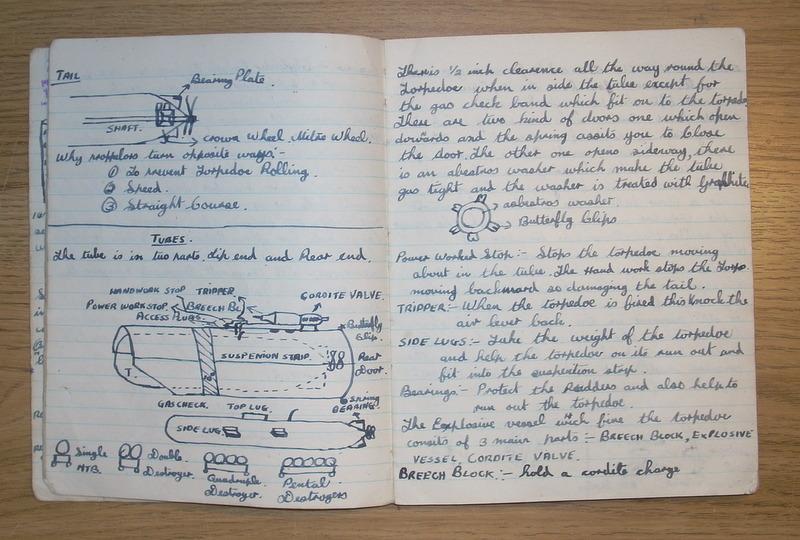 Manuscript Notebook: Gunnery, Aircraft Recognition and Torpedoes by E ...