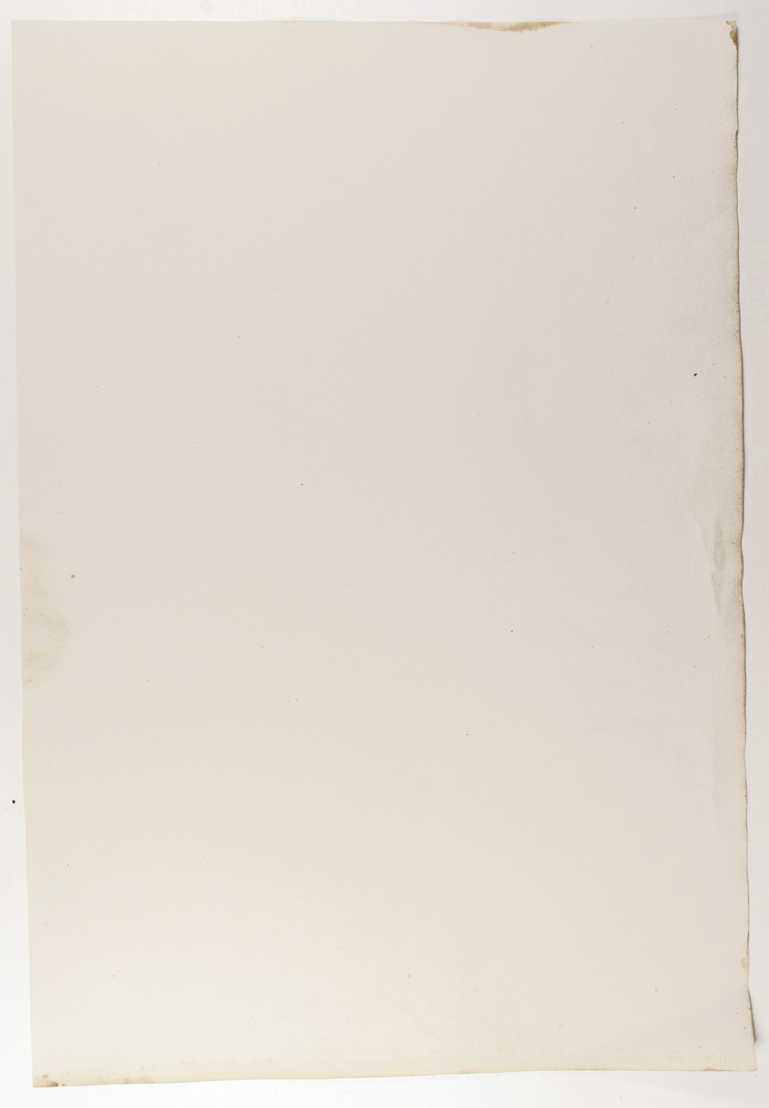 Very large blank laid paper sheets with watermark "D. & C. Blauw IV" by ...