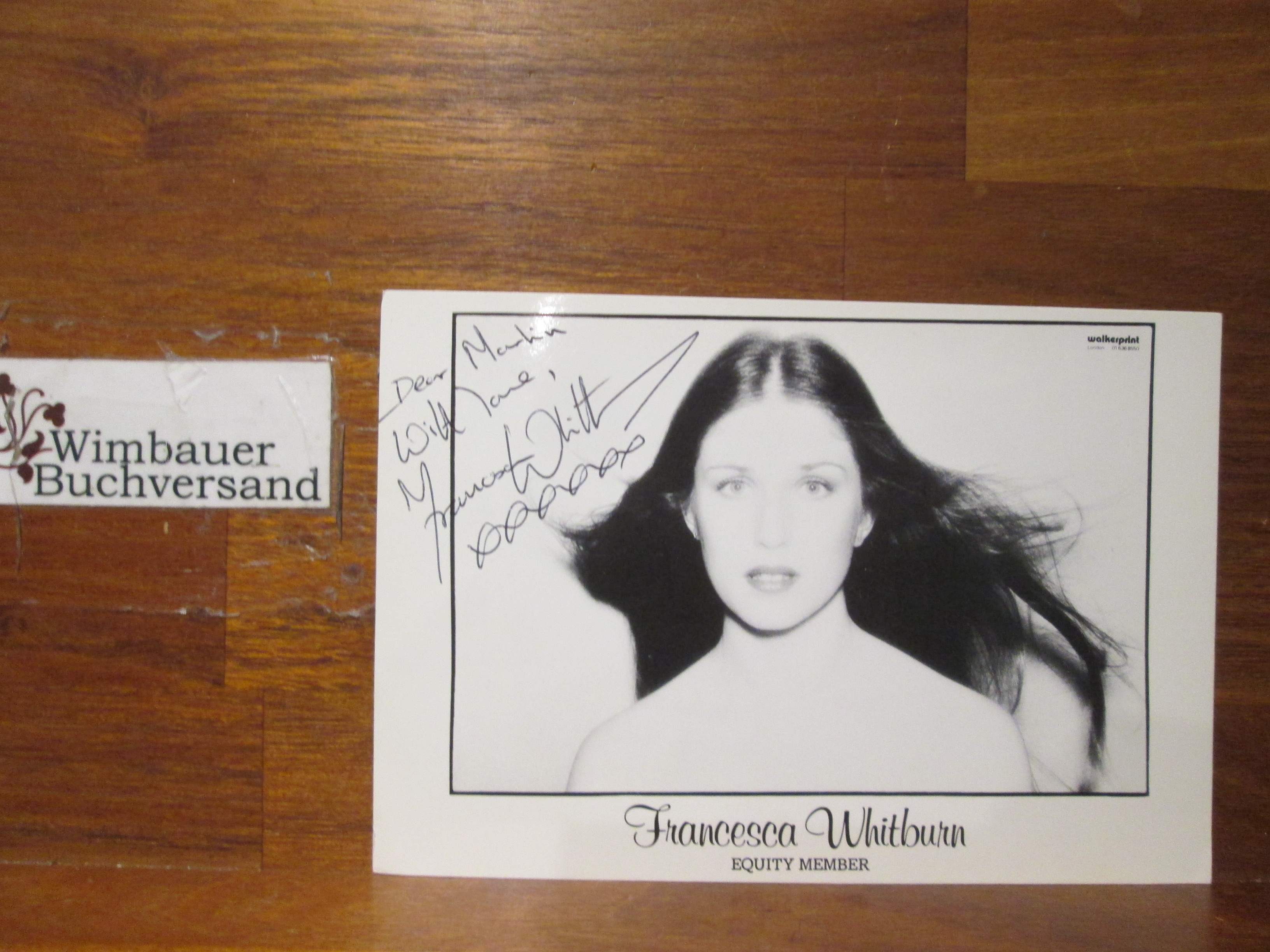 Original Autograph Francesca Whitburn /// Autogramm signiert signed ...