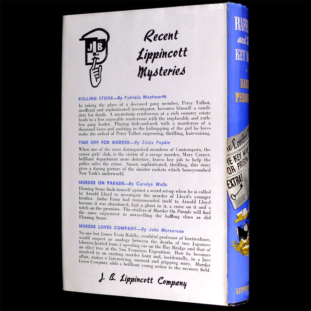 Raffles and the Key Man by PEROWNE (PSEUD. PHILIP ATKEY), Barry: (1940 ...