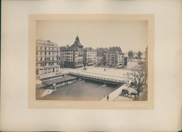 Foto Genève Genf Schweiz, um 1880, Tour de l'Ile, Atelier F. Charnaux ...