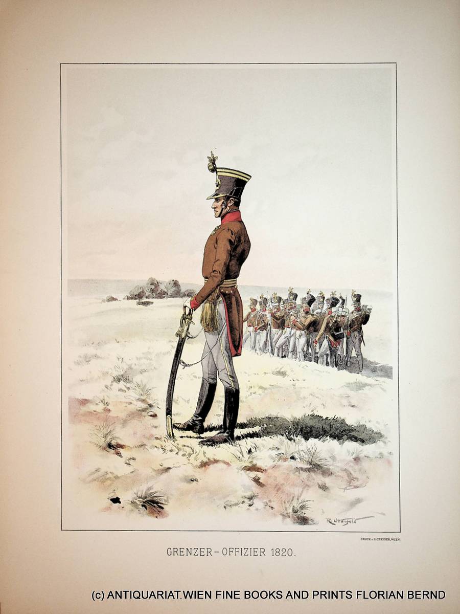 Österreich: Grenzer-Offizier 1820: (1895) Kunst / Grafik / Poster ...