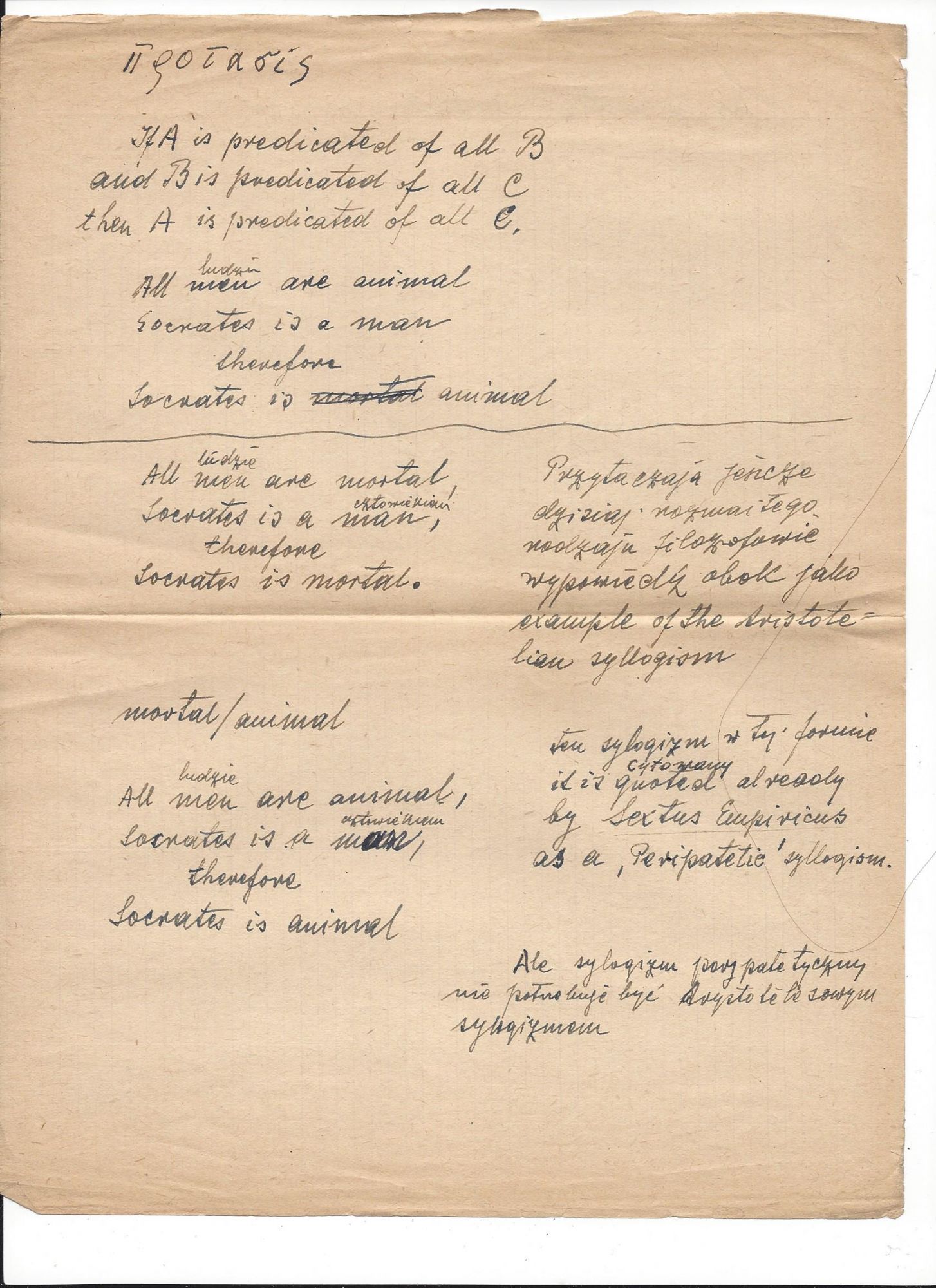 Aristotles Syllogistic From The Standpoint Of Modern Formal Logic By