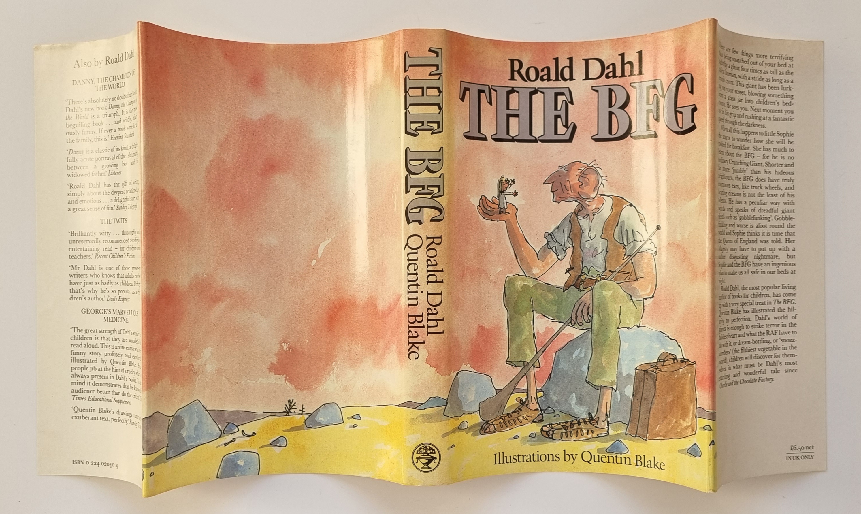 The Bfg - SIGNED BY QUENTIN BLAKE by Roald Dahl: Fine Hardcover (1982 ...