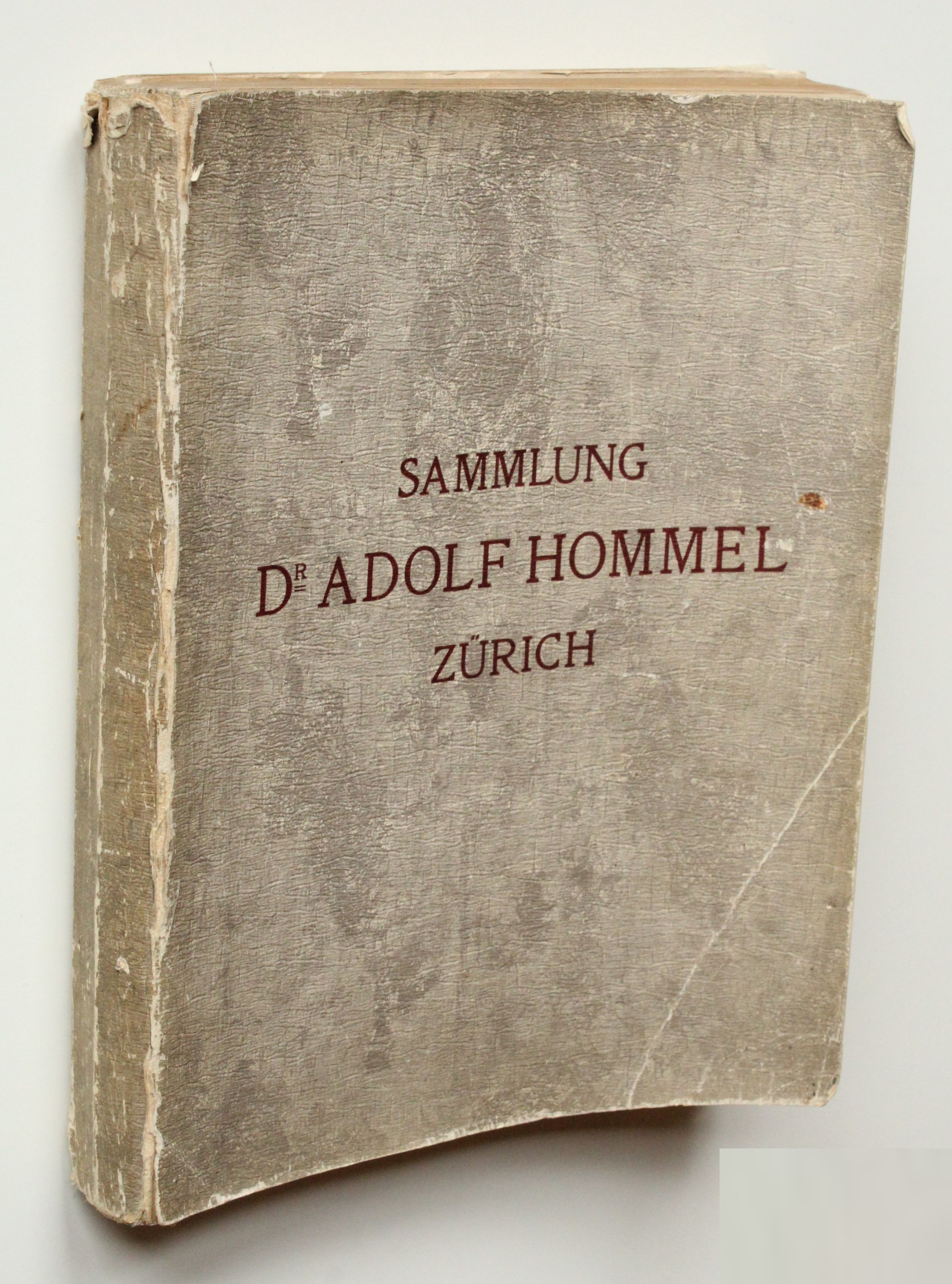 Sammlung Dr. Adolf Hommel Zürich. Kunstgegenstände und Antiquitäten ...