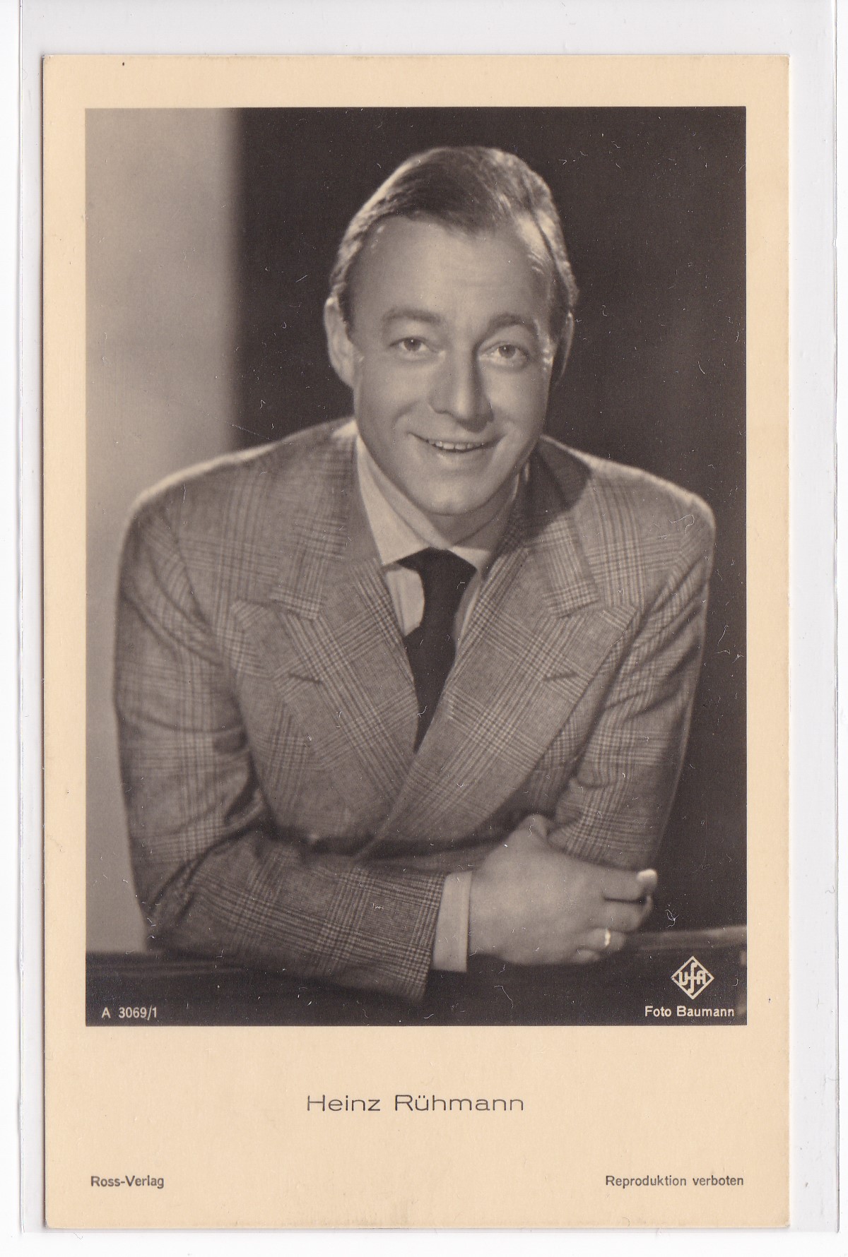 autogrammkarte heinz ruehmann - ZVAB