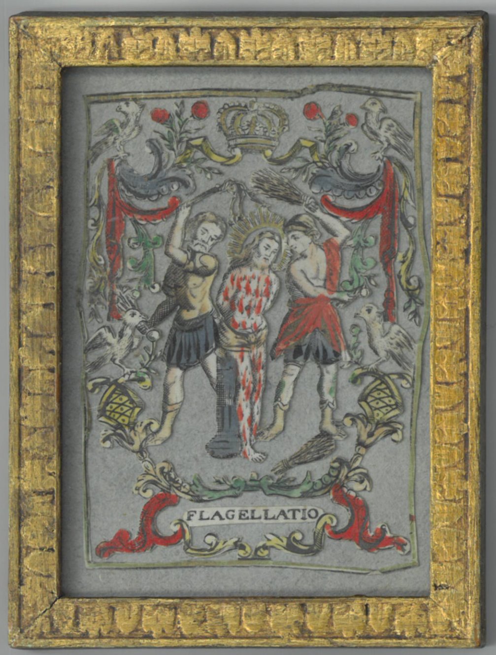 JESUS. - Geißelung. "Flagellatio". Die Geißelung Jesu durch zwei ...