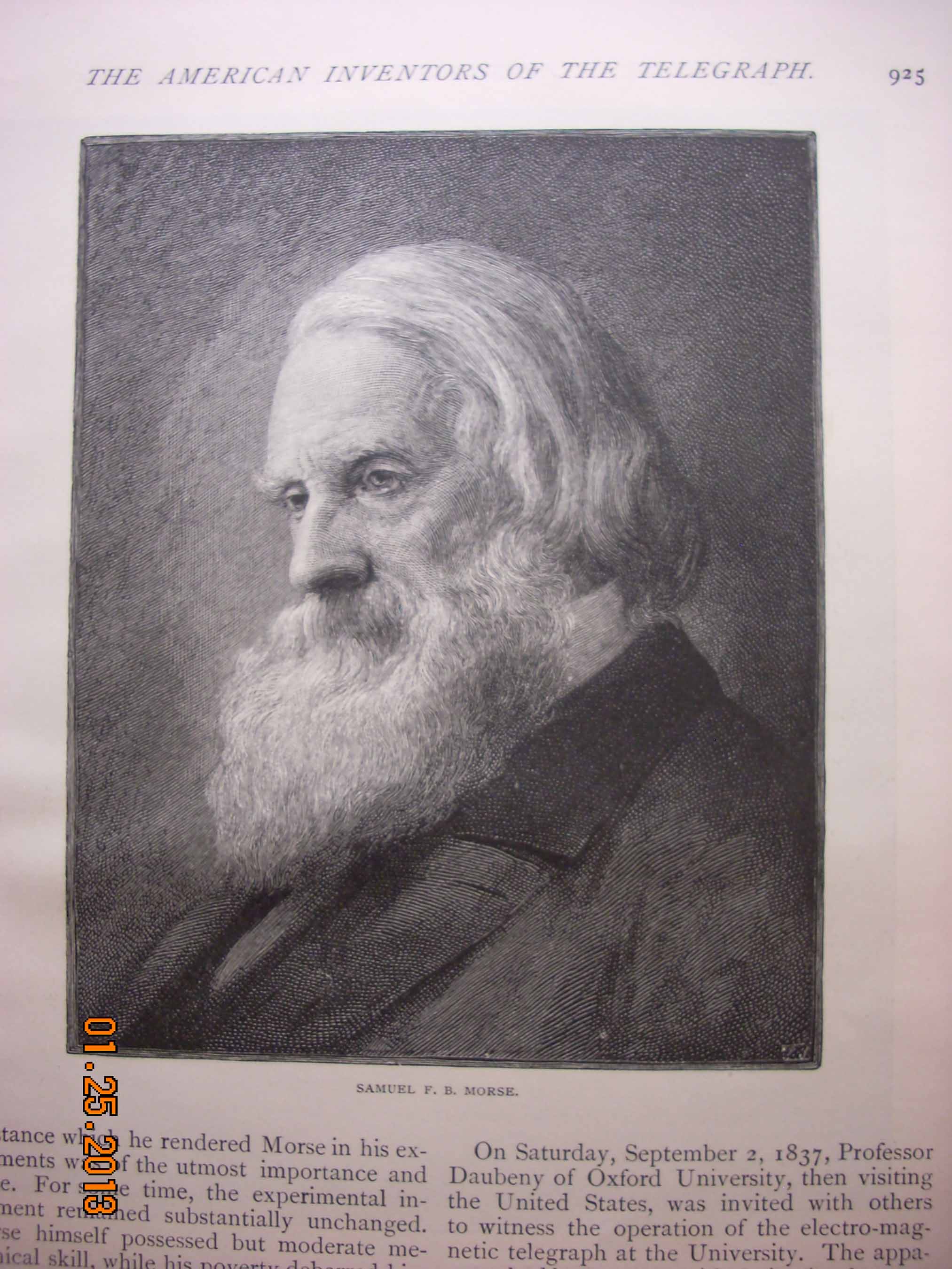 Article: the American Inventors of the Telegraph (Samuel F. B. Morse ...