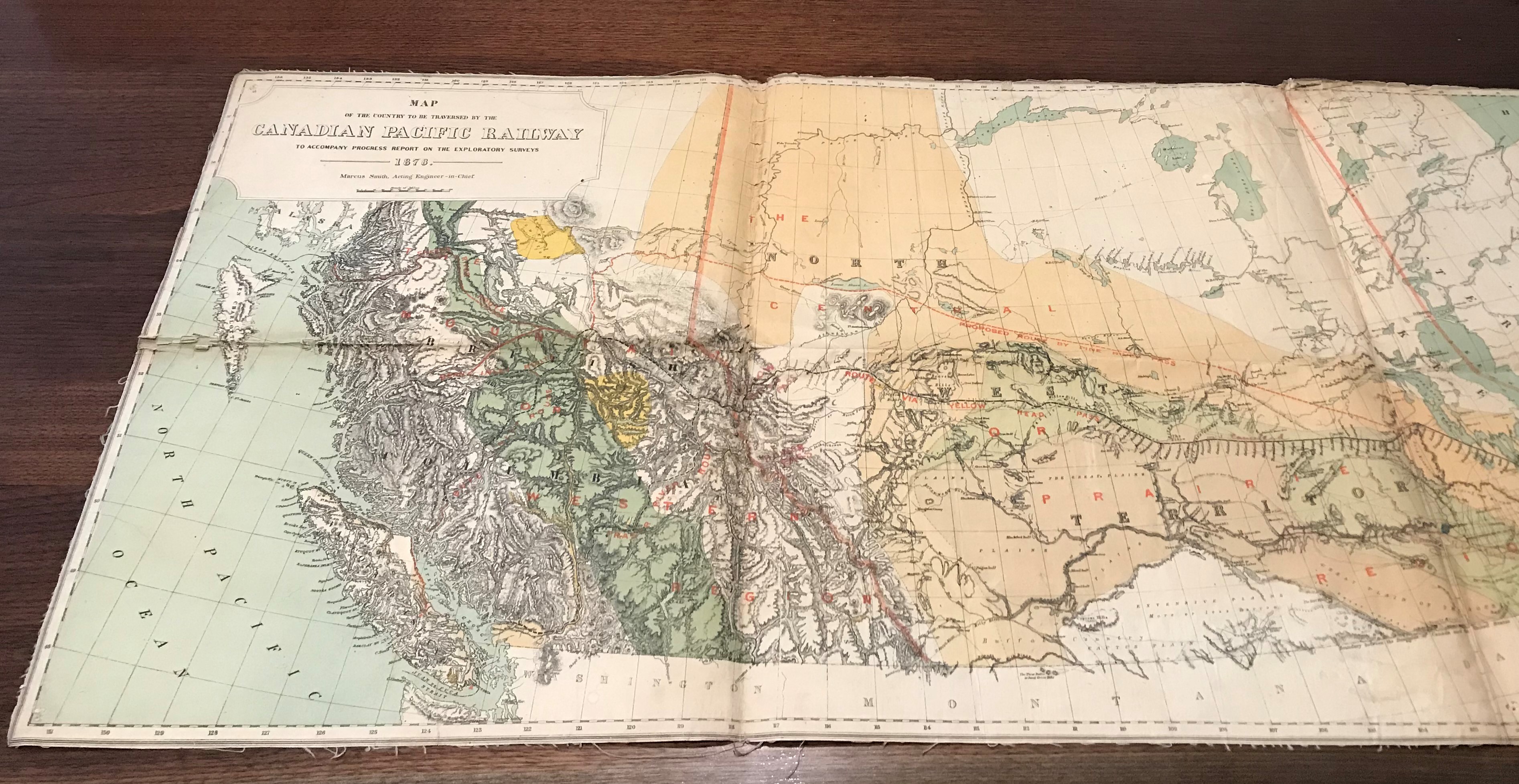 Map of the Country to be Traversed by the Canadian Pacific Railway to ...