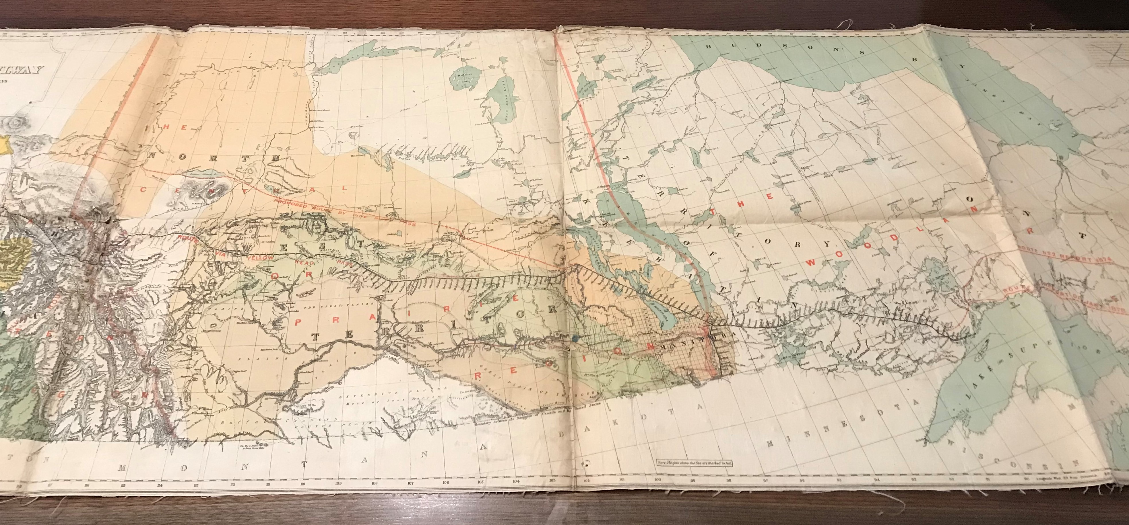 Map of the Country to be Traversed by the Canadian Pacific Railway to ...
