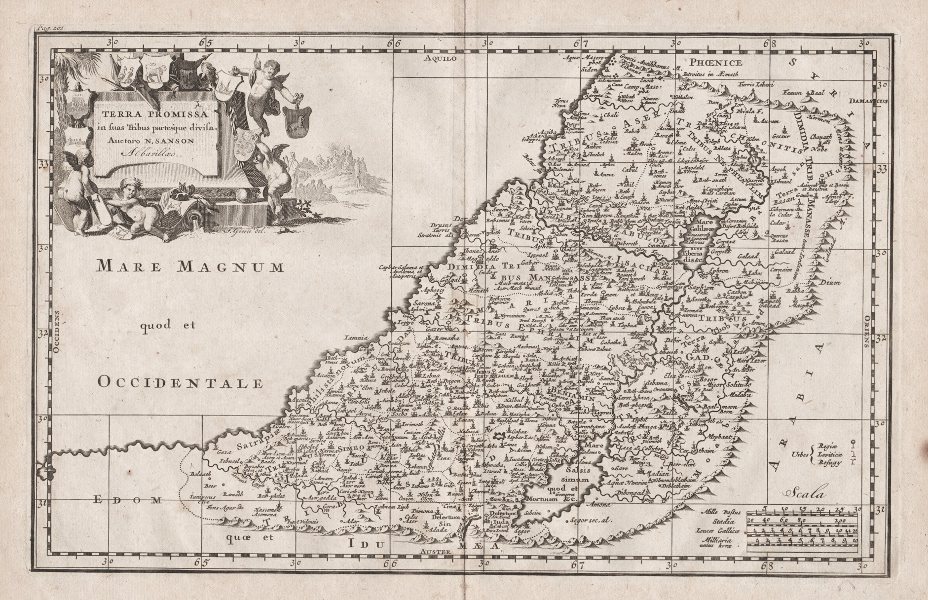 "Terra Promissa in suas Tribus partesque divisa" - Holy Land Israel von ...