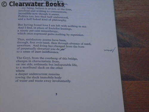 Water and Waste. Poems. by PETER READING: Near Fine Soft cover (1970 ...