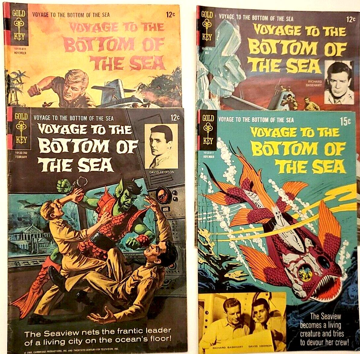 GOLD KEY COMICS SILVER AGE VOYAGE TO THE BOTTOM OF THE SEA #5, 7, 8, 14 ...