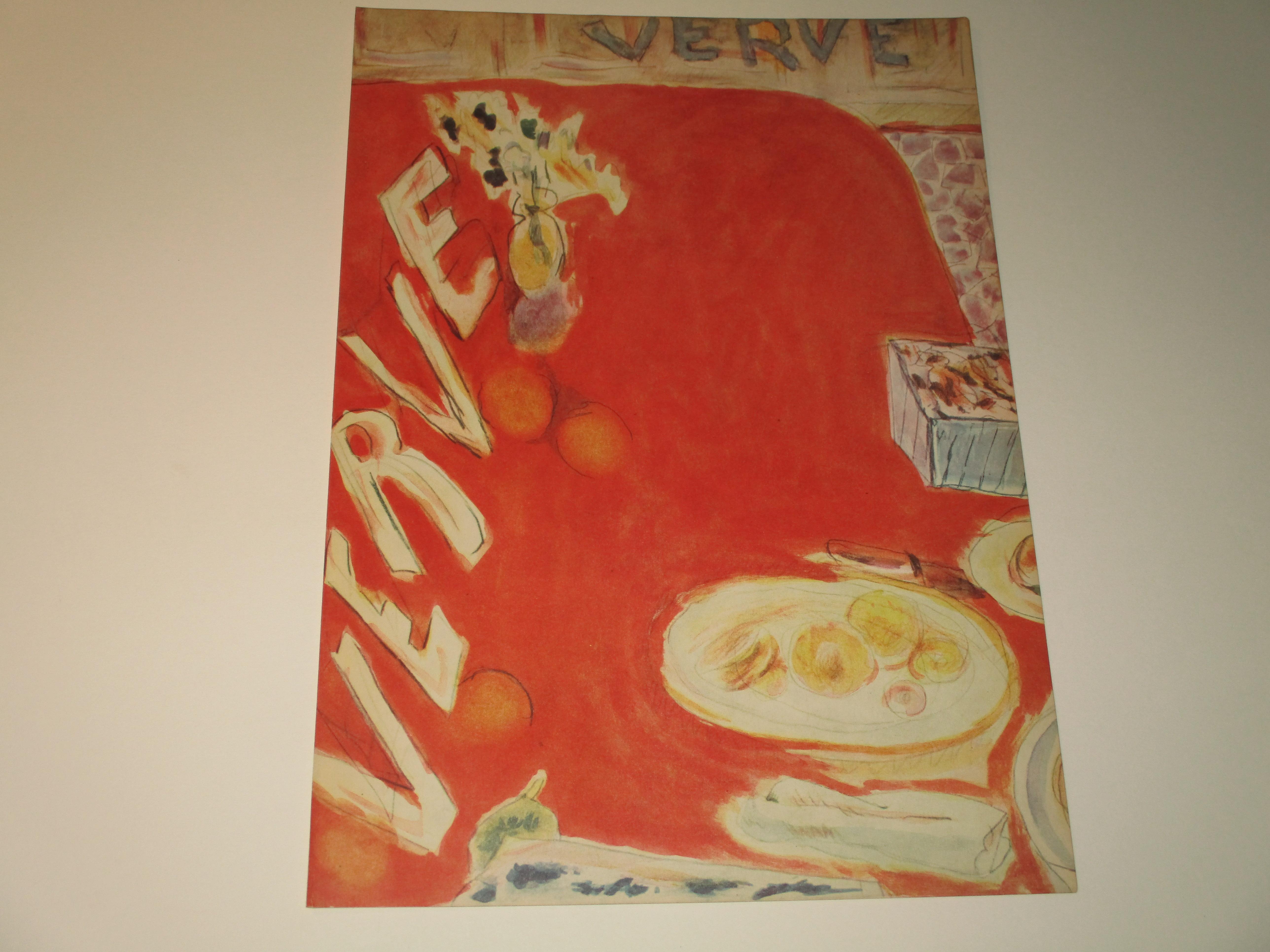 1938 Verve Lithograph Cover by Pierre Bonnard by Pierre Bonnard: (1938 ...