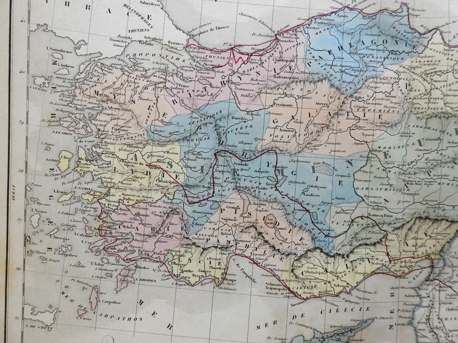 Asia Minor Ancient World Phrygia Pontus Cappadocia Bithynia 1859 ...