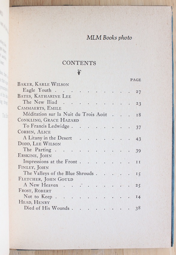 War Poems From The Yale Review By The Editors Noyes Alfred Frost