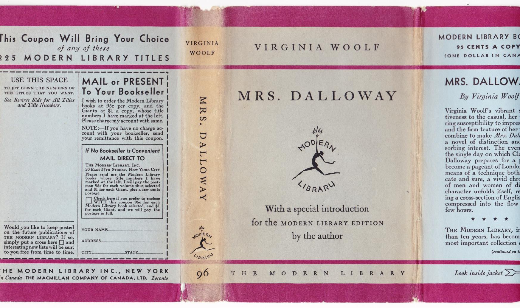 Mrs. Dalloway by Woolf, Virginia: Fine Hardcover | Ironwood Books