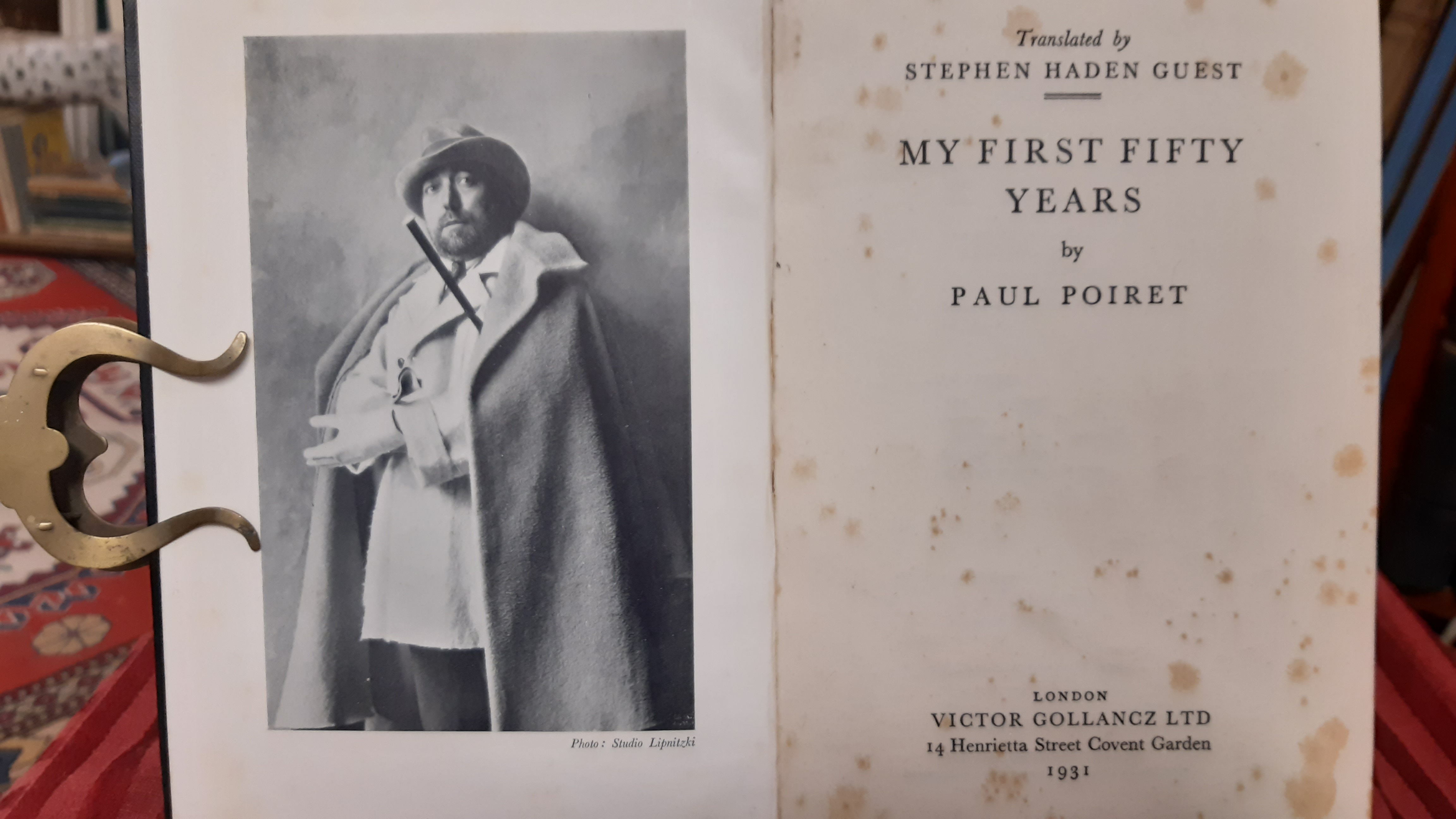 My first fifty years Translated by Stephen Haden Guest von Poiret, Paul ...