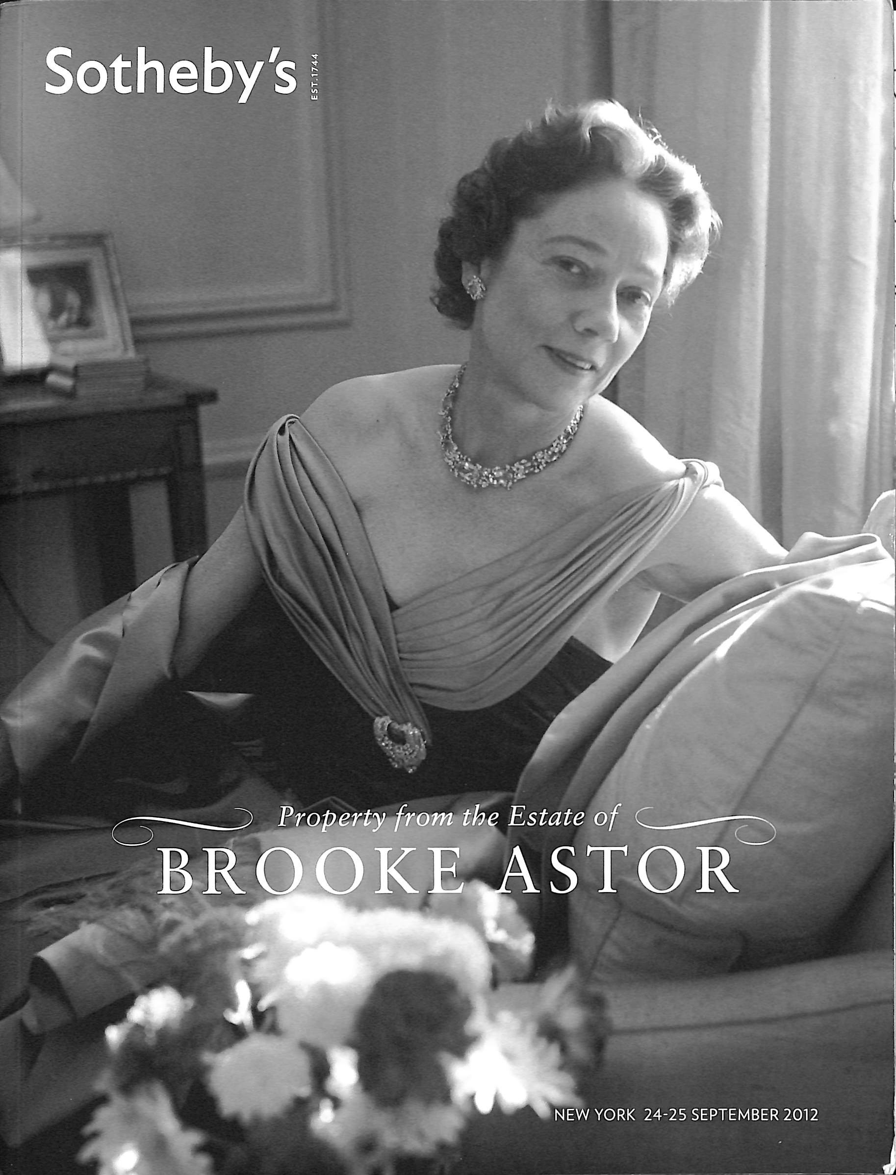 Property From The Estate Of Brooke Astor 2012 Sotheby's New York: Fine ...