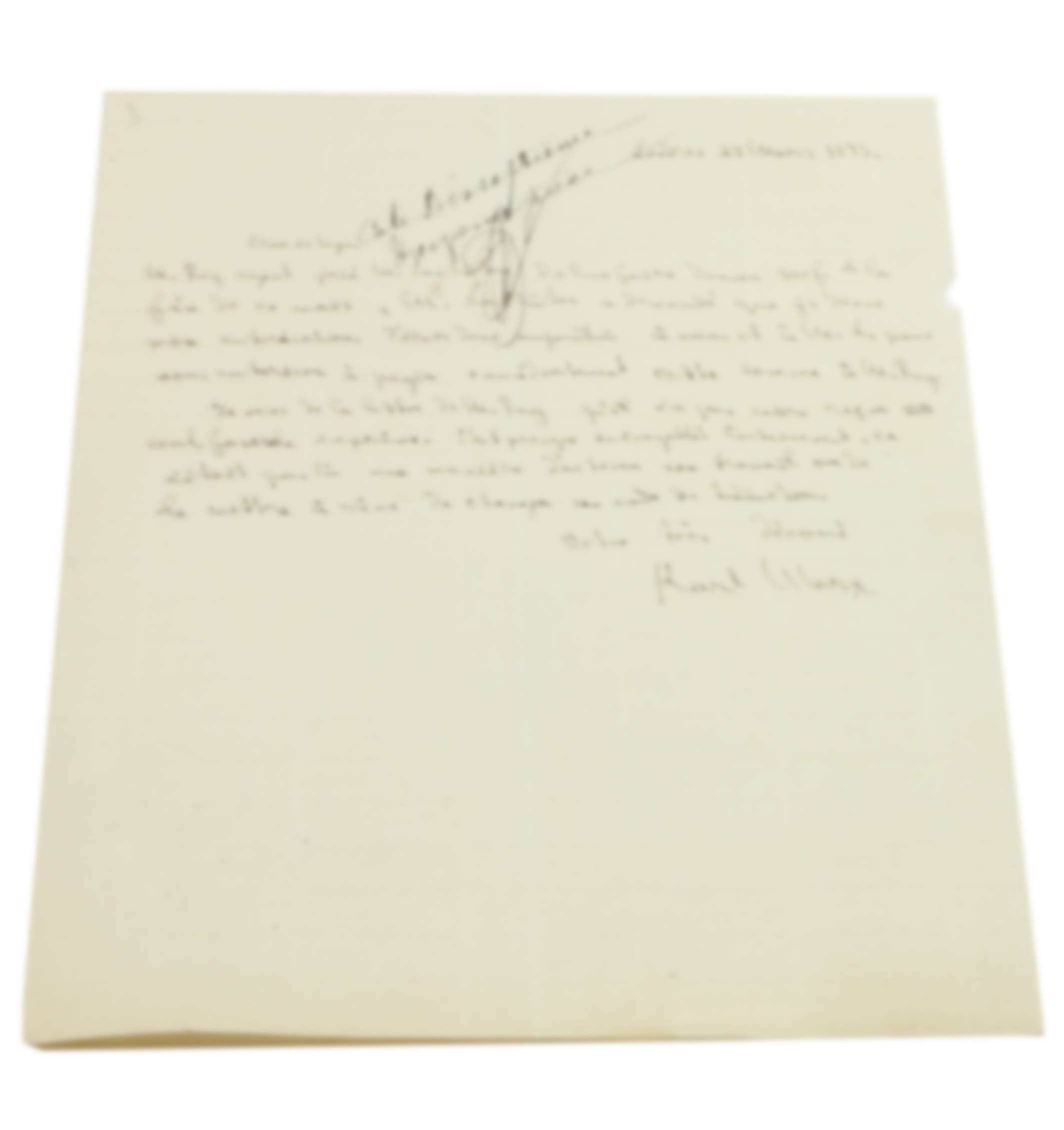 Autograph letter signed. von Marx, Karl, philosopher and economist ...