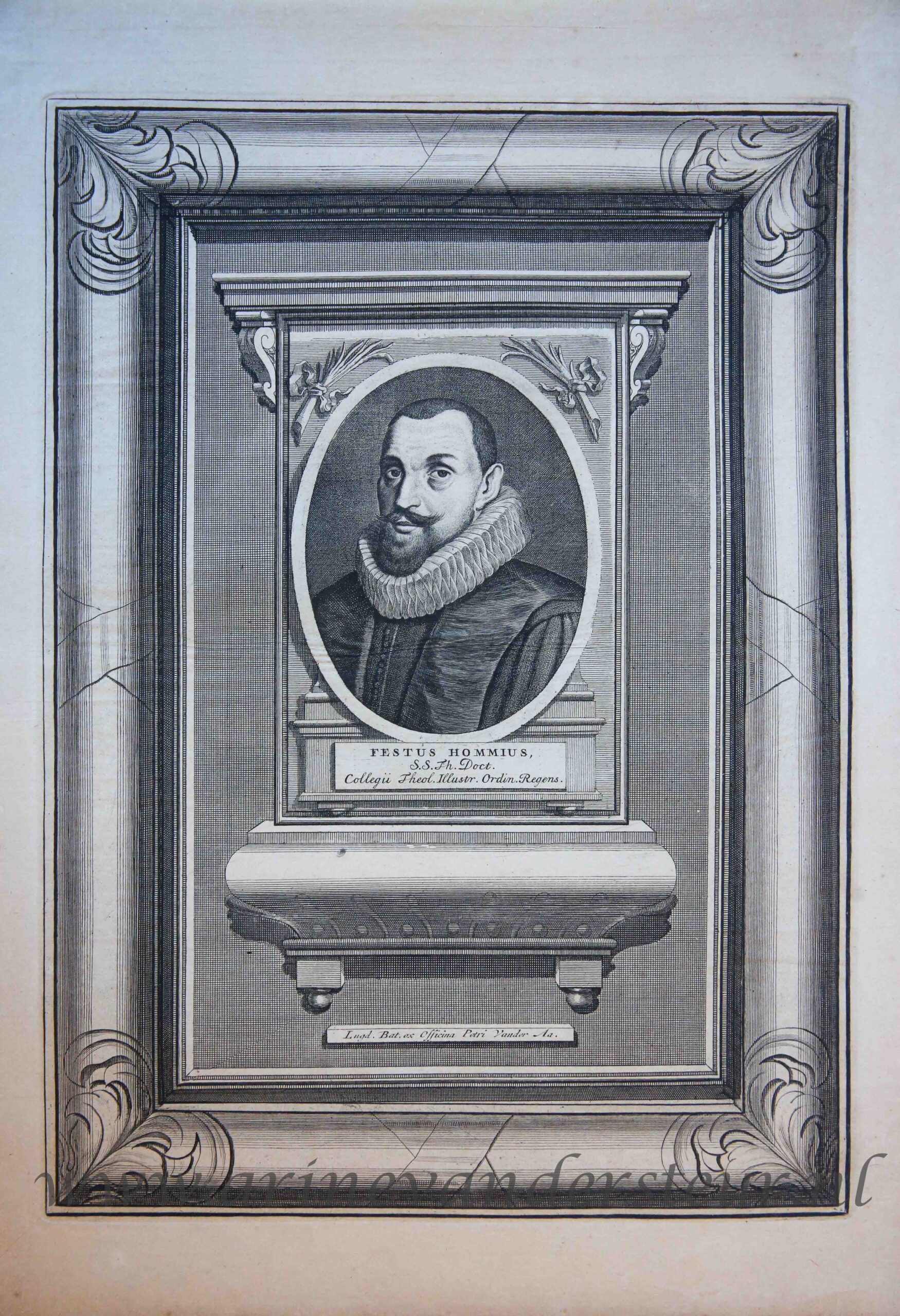 [Portrait print of theologian/theoloog Festus Hommius] FESTUS HOMMIUS ...