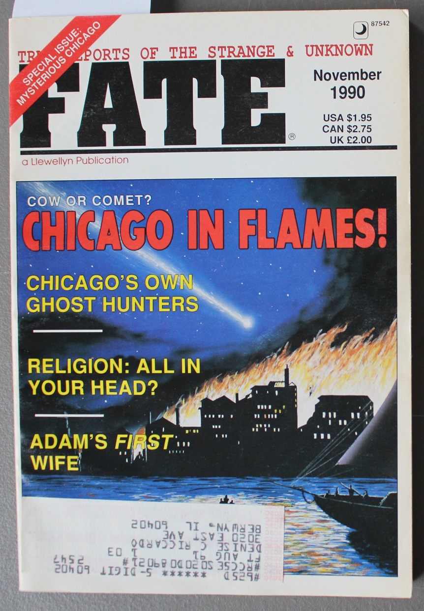 FATE (Pulp Digest Magazine); Vol. 43, No. 10, Issue 488, November 1990 ...