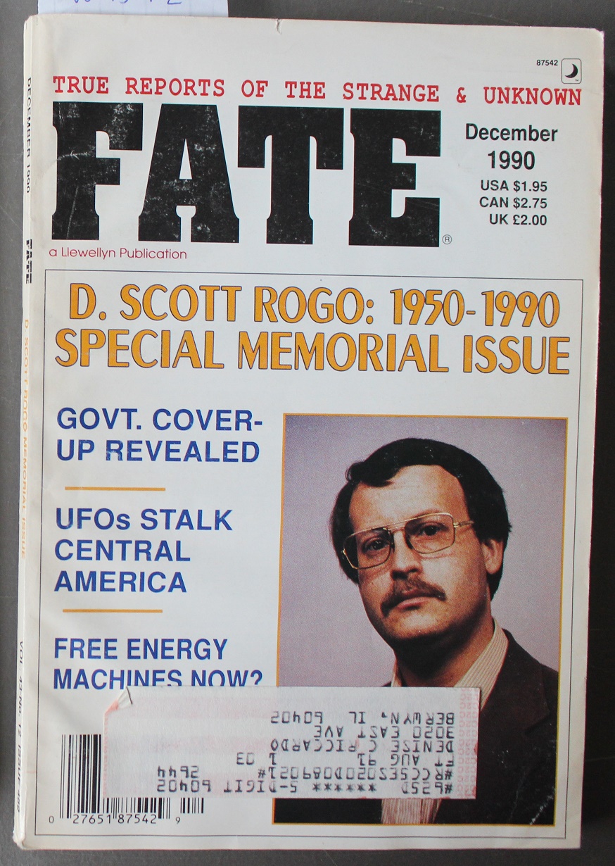 FATE (Pulp Digest Magazine); Vol. 43, No. 10, Issue 489, December 1990 ...