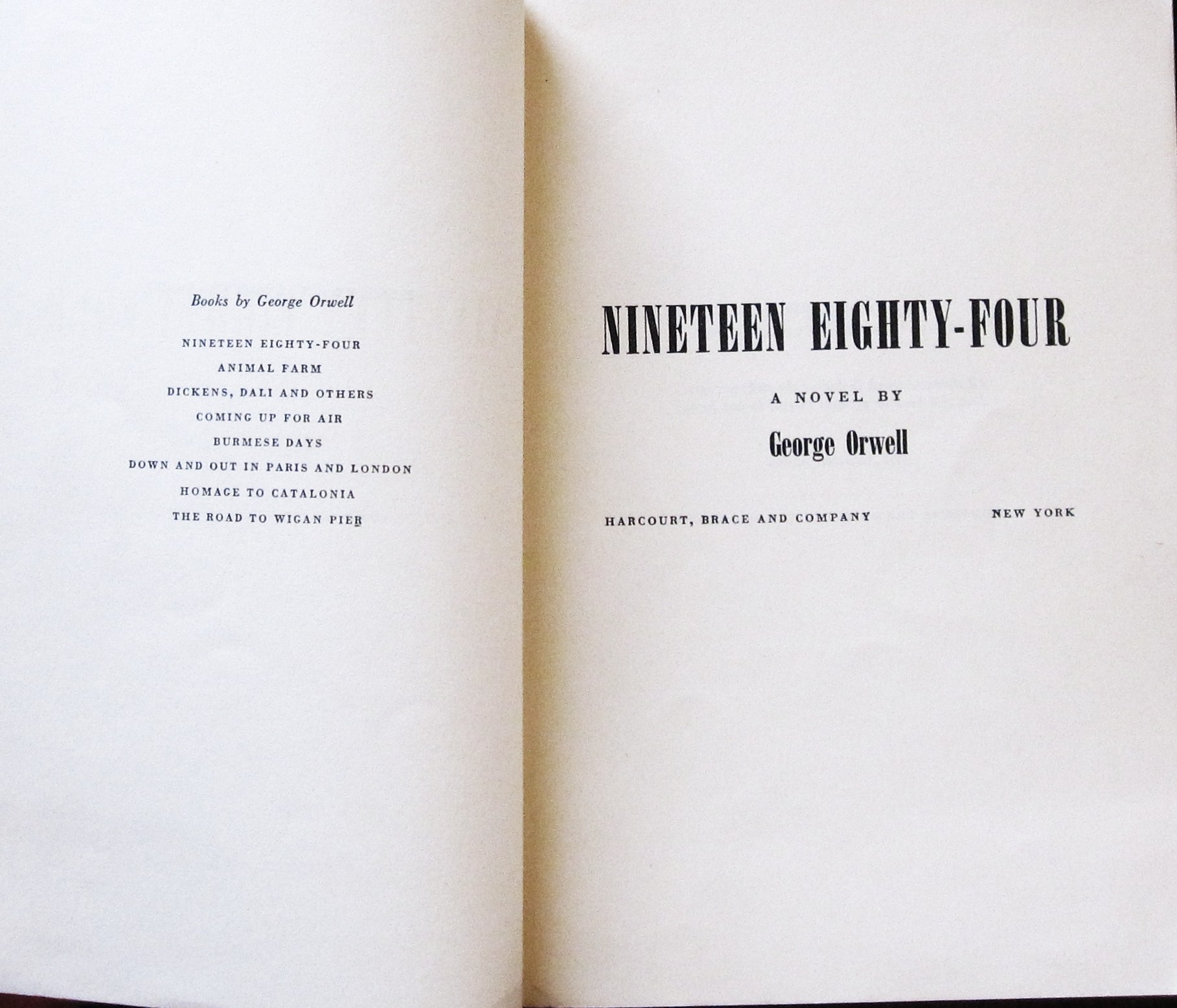 Nineteen Eighty-Four: A Novel [Advance Review Copy] by Orwell, George: Good Soft Cover (1949 ...